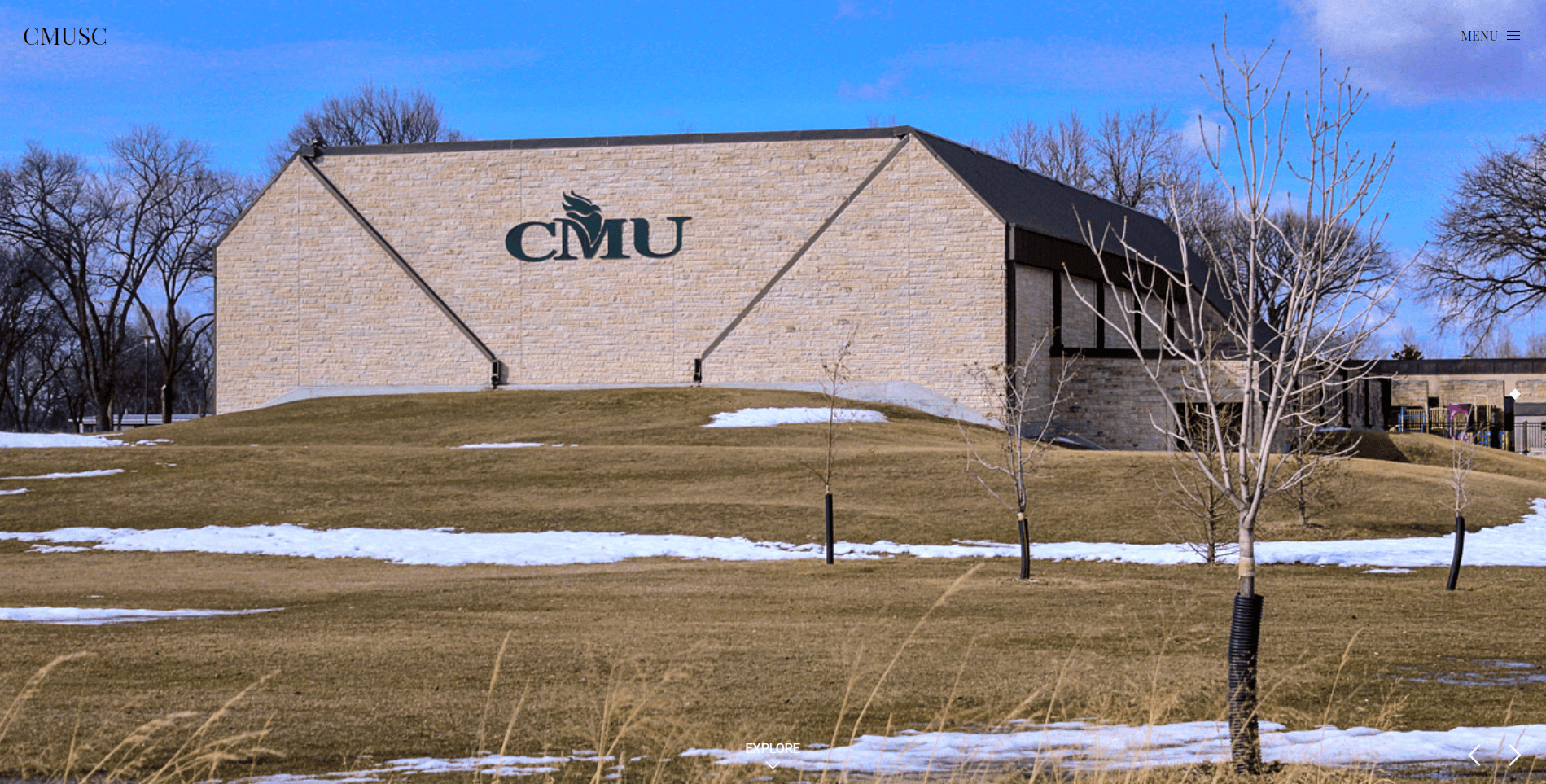 CMU Student Council website design in Winnipeg